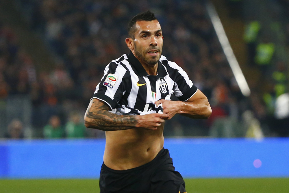 Carlos Tevez free-kick too good for Roma - World Soccer
