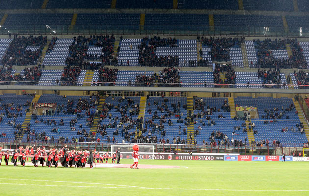 Milan fans up the ante in their protest against the club